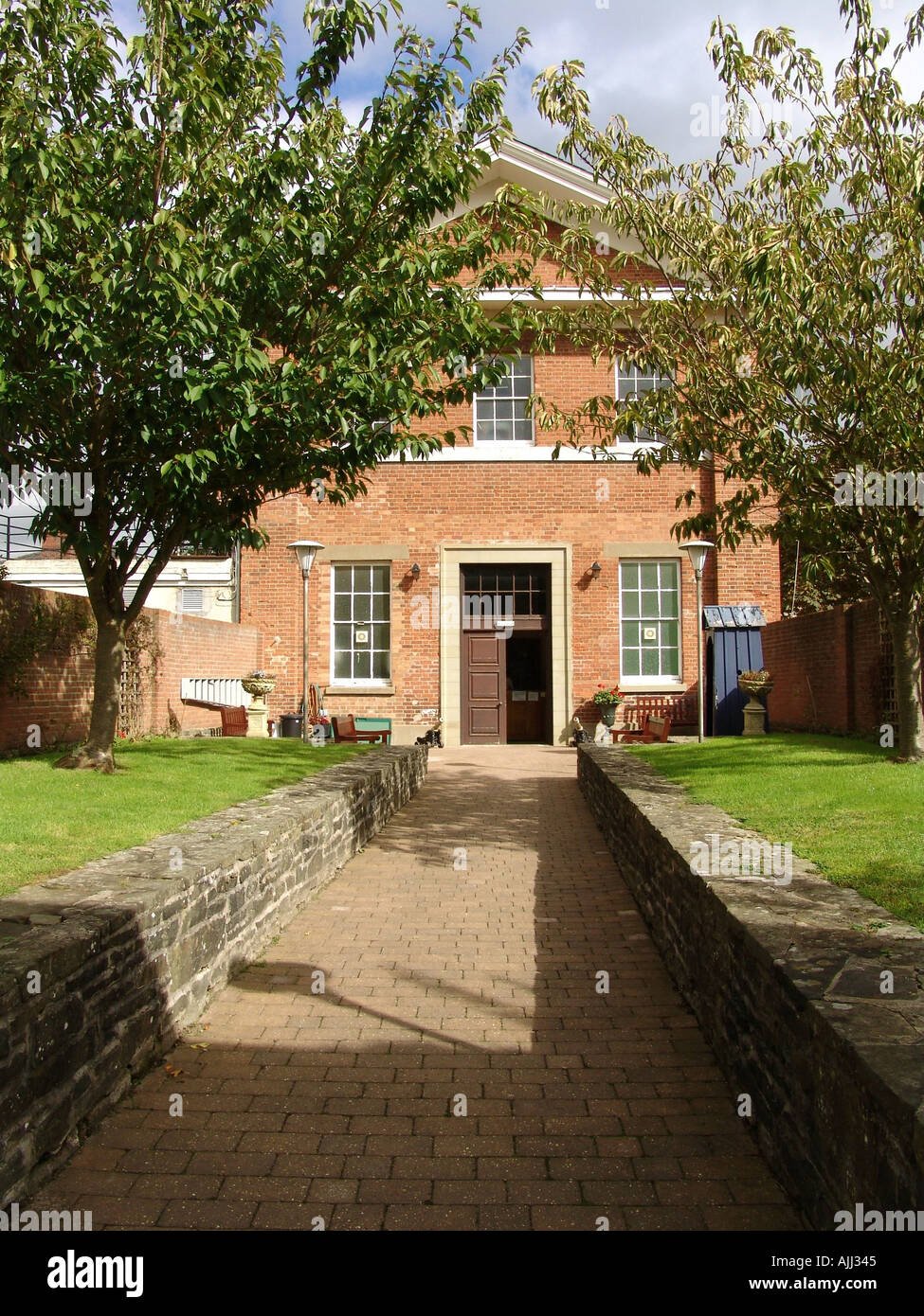 Entrance to the Museum of the Royal Regiment of Wales Brecon Wales UK ...