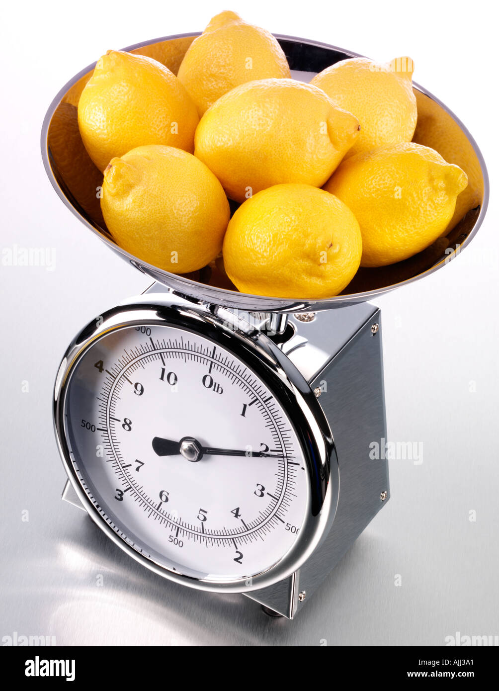 KITCHEN SCALES WITH LEMONS Stock Photo - Alamy