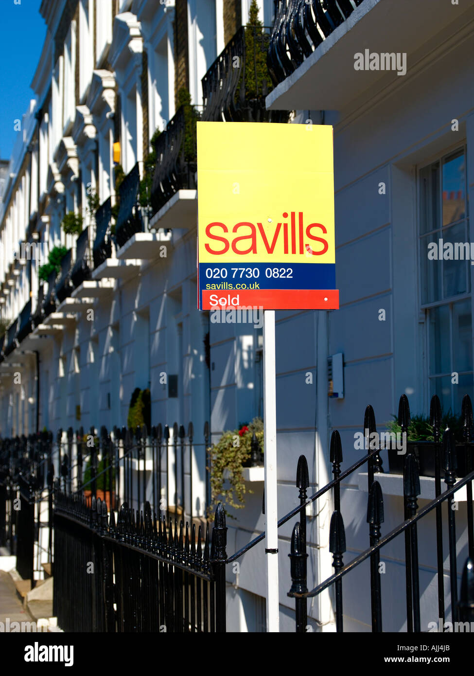 Chelsea, Terraced Houses Stock Photo - Alamy
