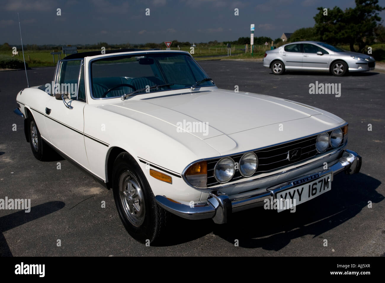 Triumph Stag luxury convertible classic sports car restored Normandy ...