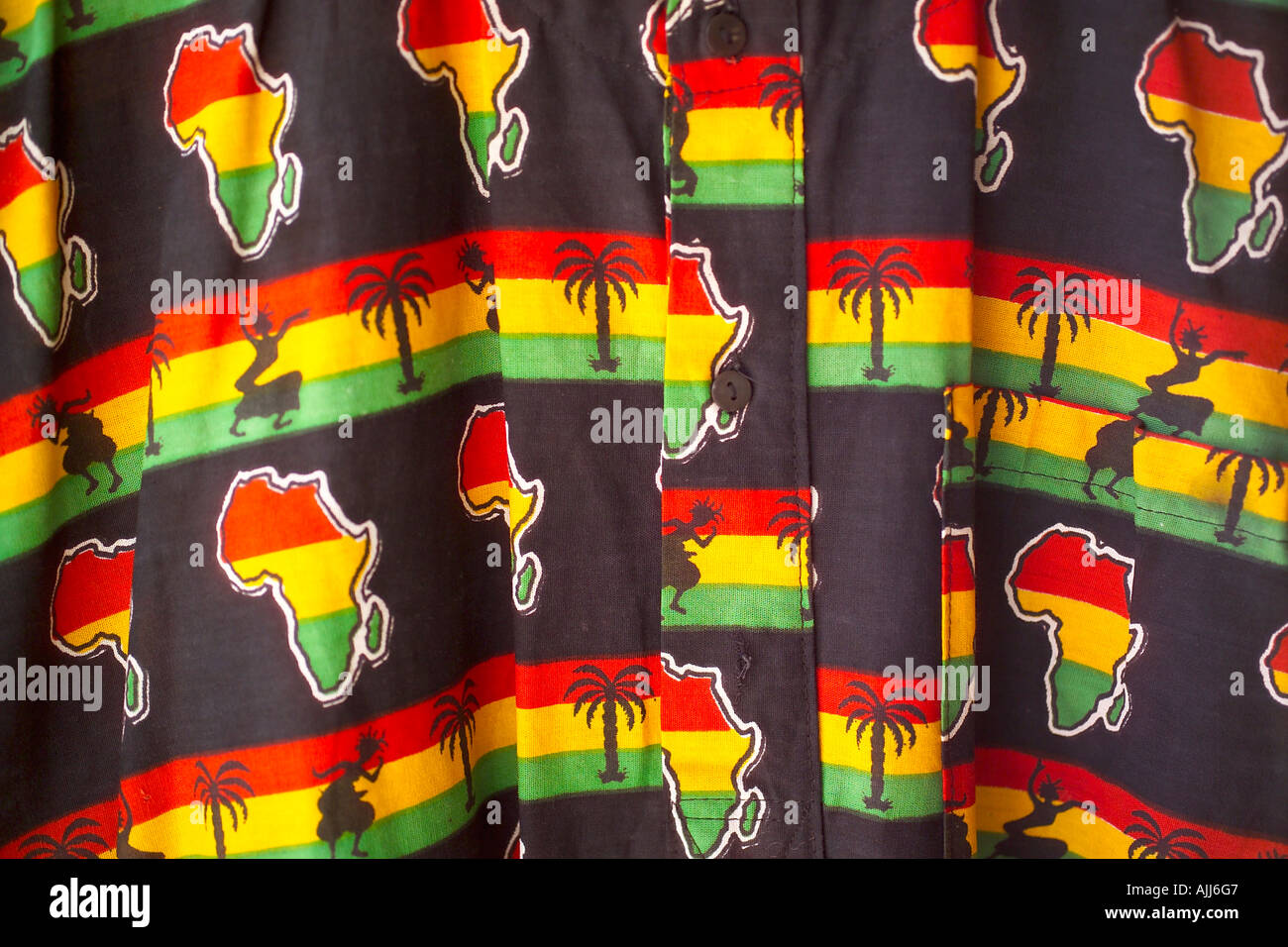 Shirt With Africa Map Design Stock Photo - Alamy