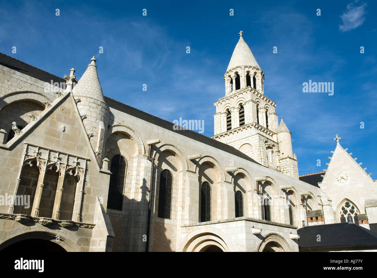 Notre Dame La Grande 11th 12th century church Poitiers town centre ...