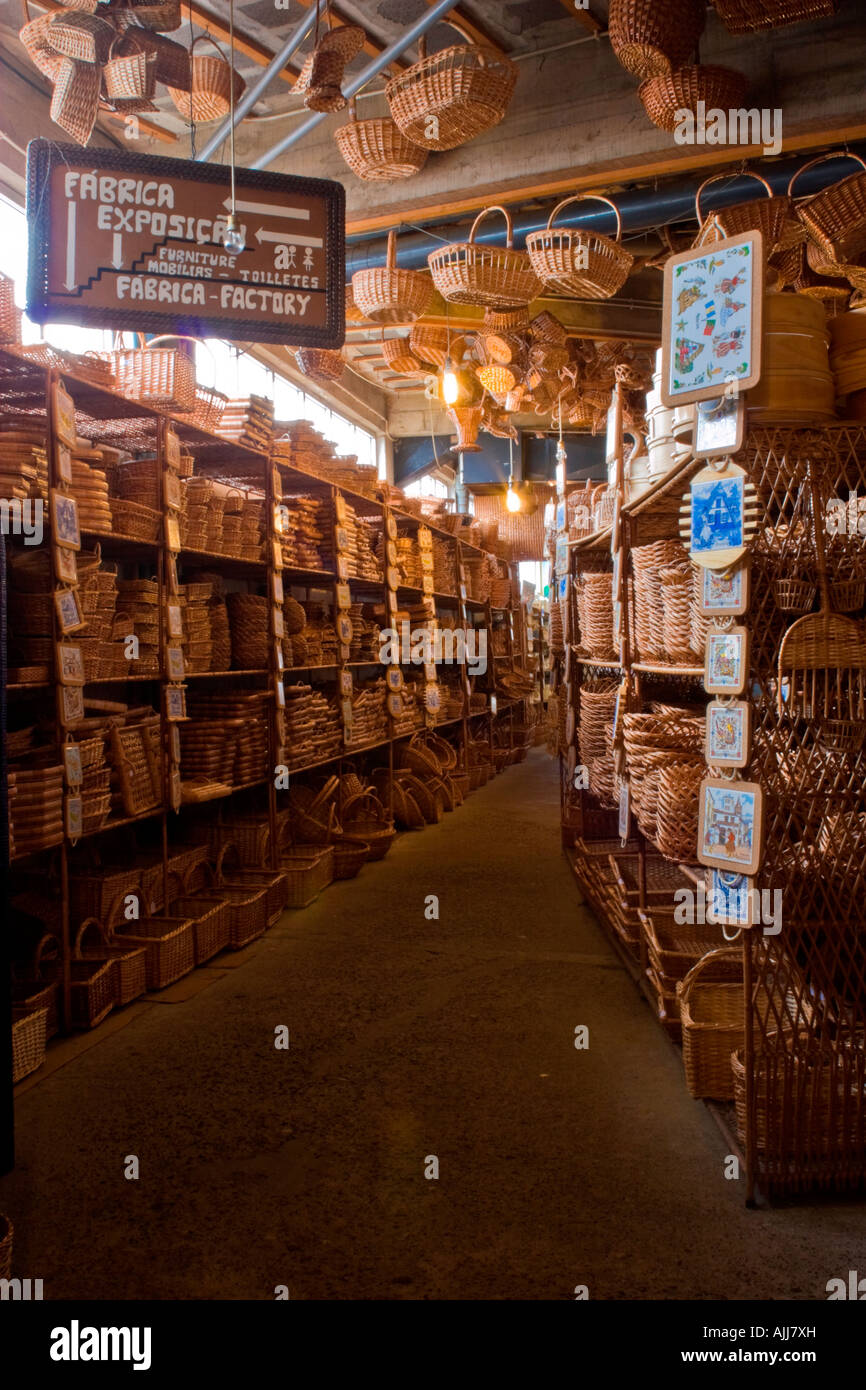 Whicker Factory, Camacha, Madeira Stock Photo - Alamy