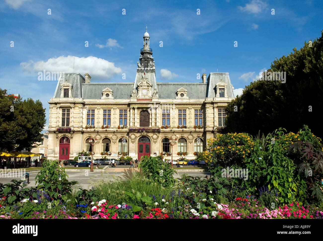 Mairie town hall Place du Marechal Leclerc Poitiers town centre Poitou ...