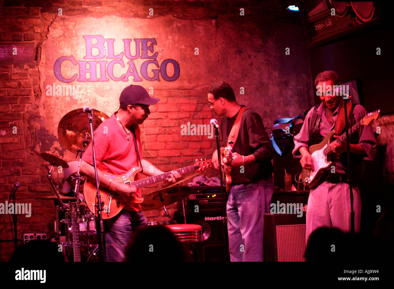 Blue Chicago Blues Club Stock Photo - Alamy