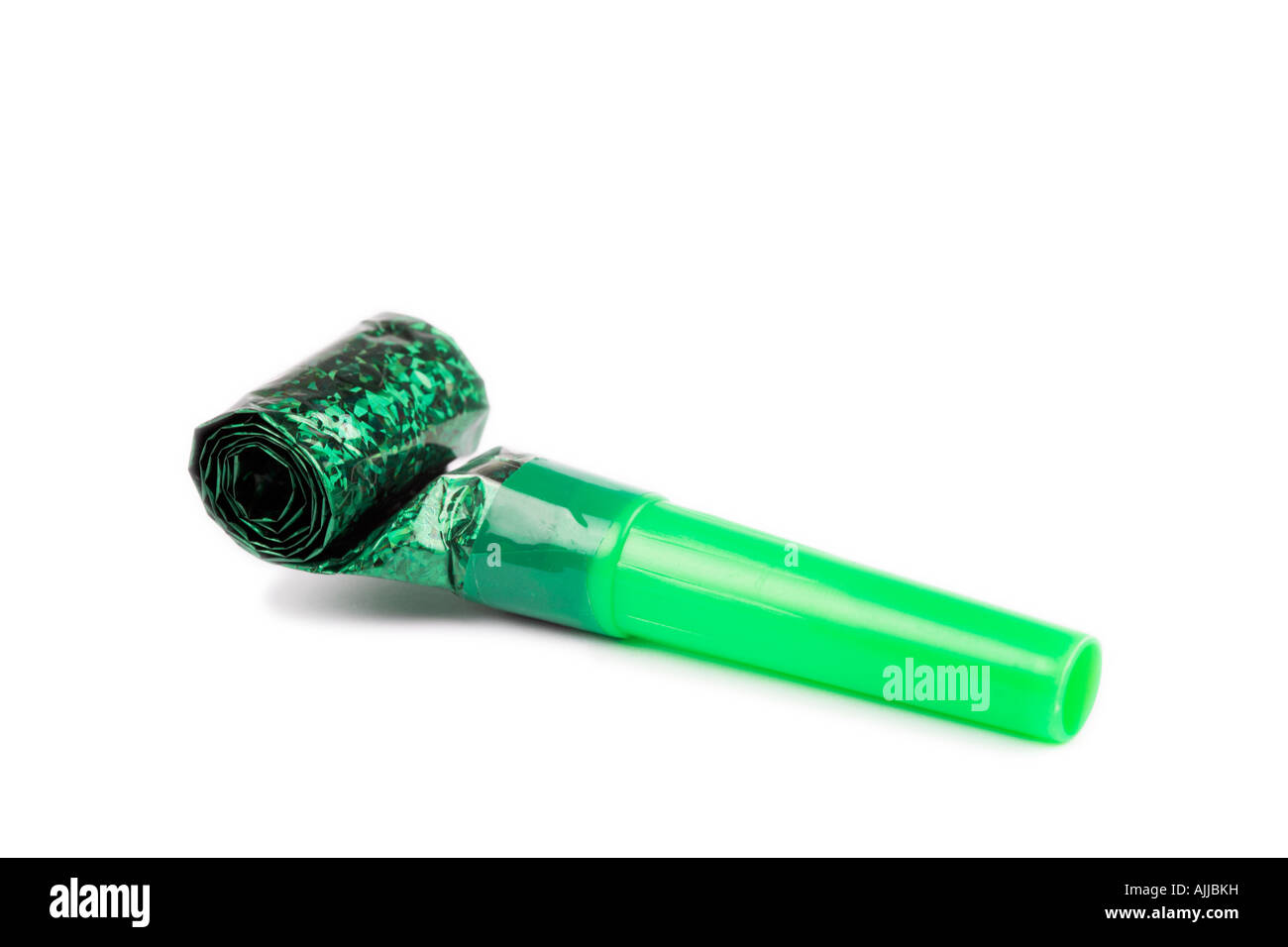 single green party hooter Stock Photo - Alamy