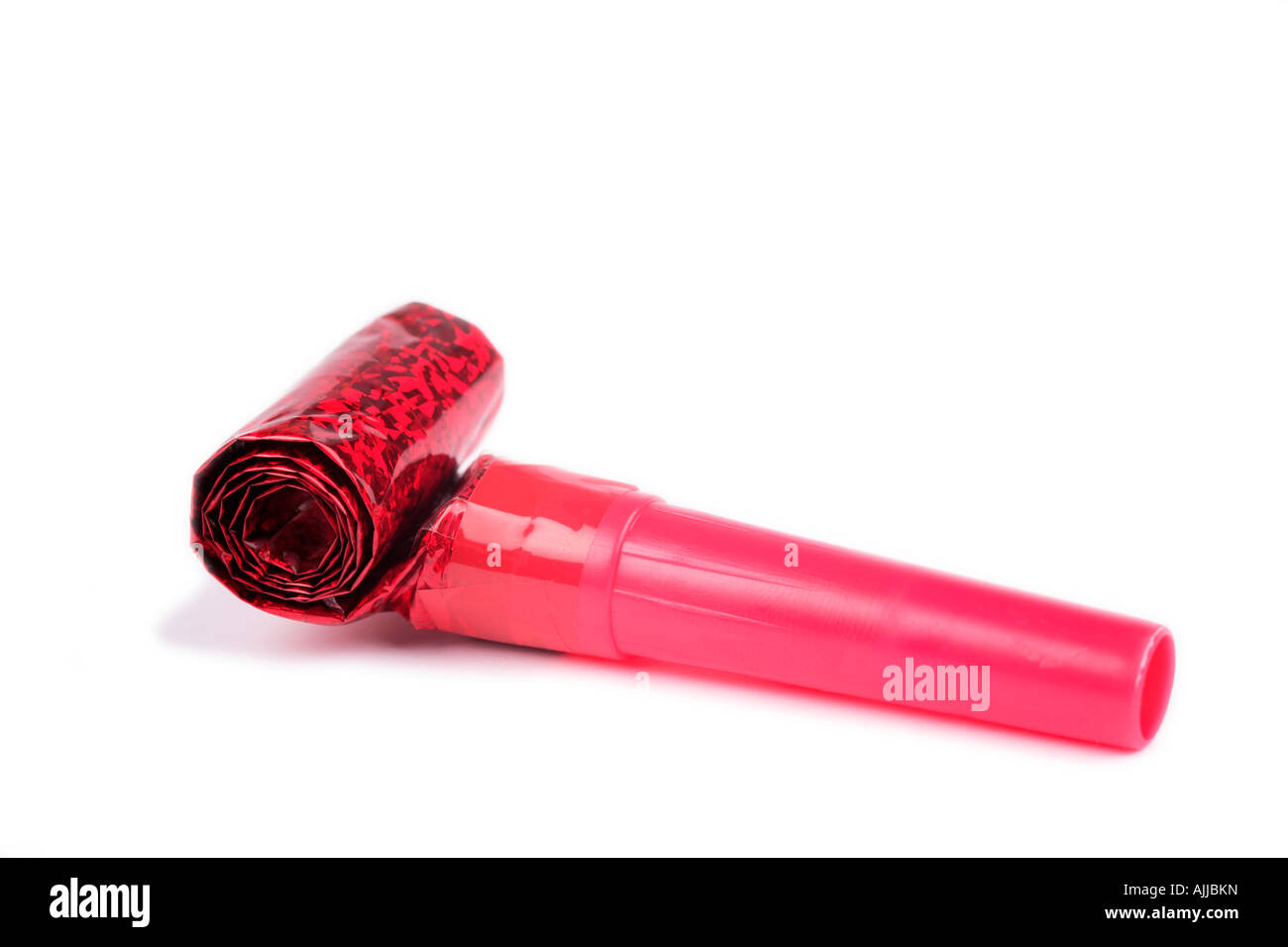 single red party hooter Stock Photo - Alamy