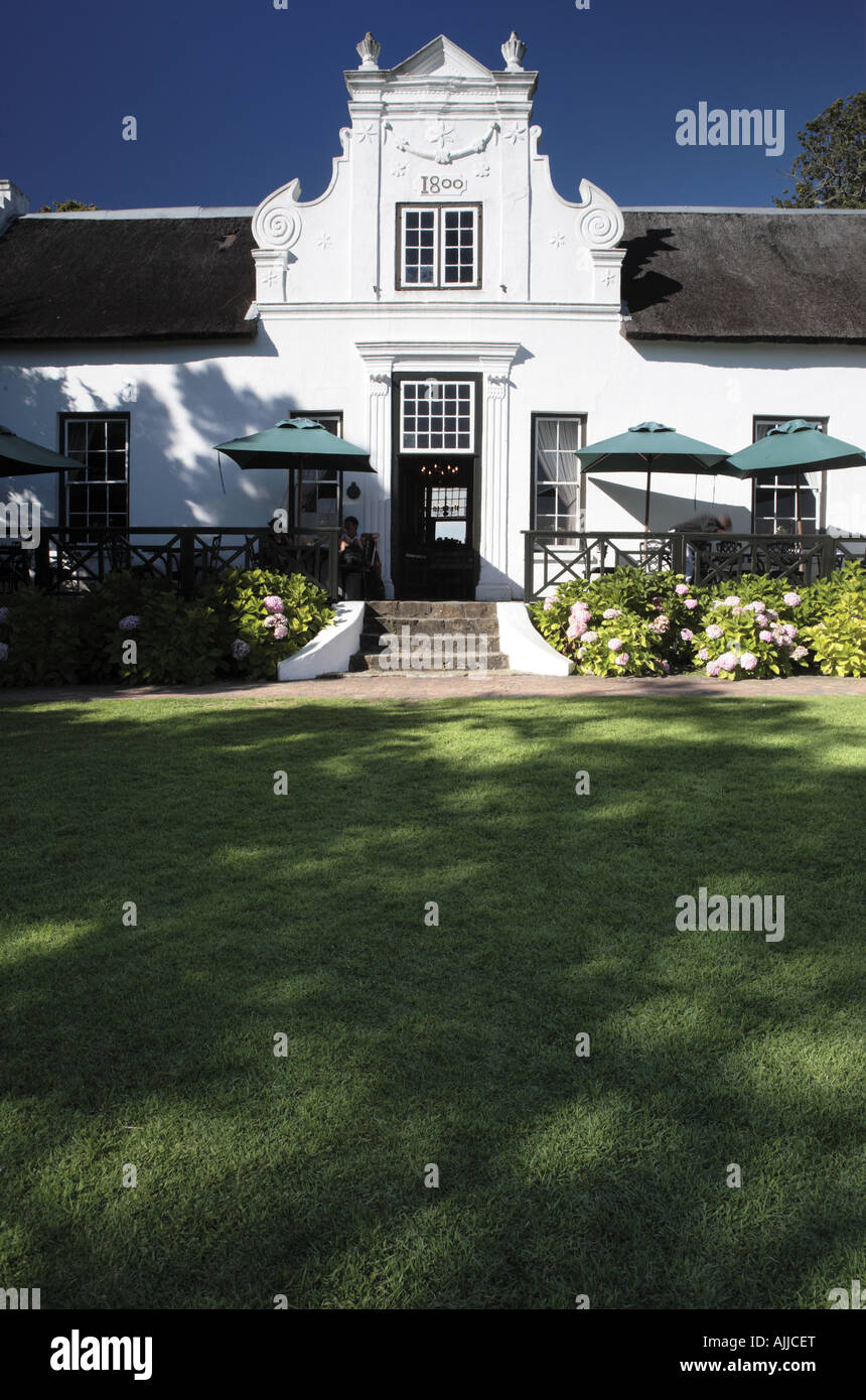 Zevenvacht wine estate cape Dutch farm house Stock Photo - Alamy