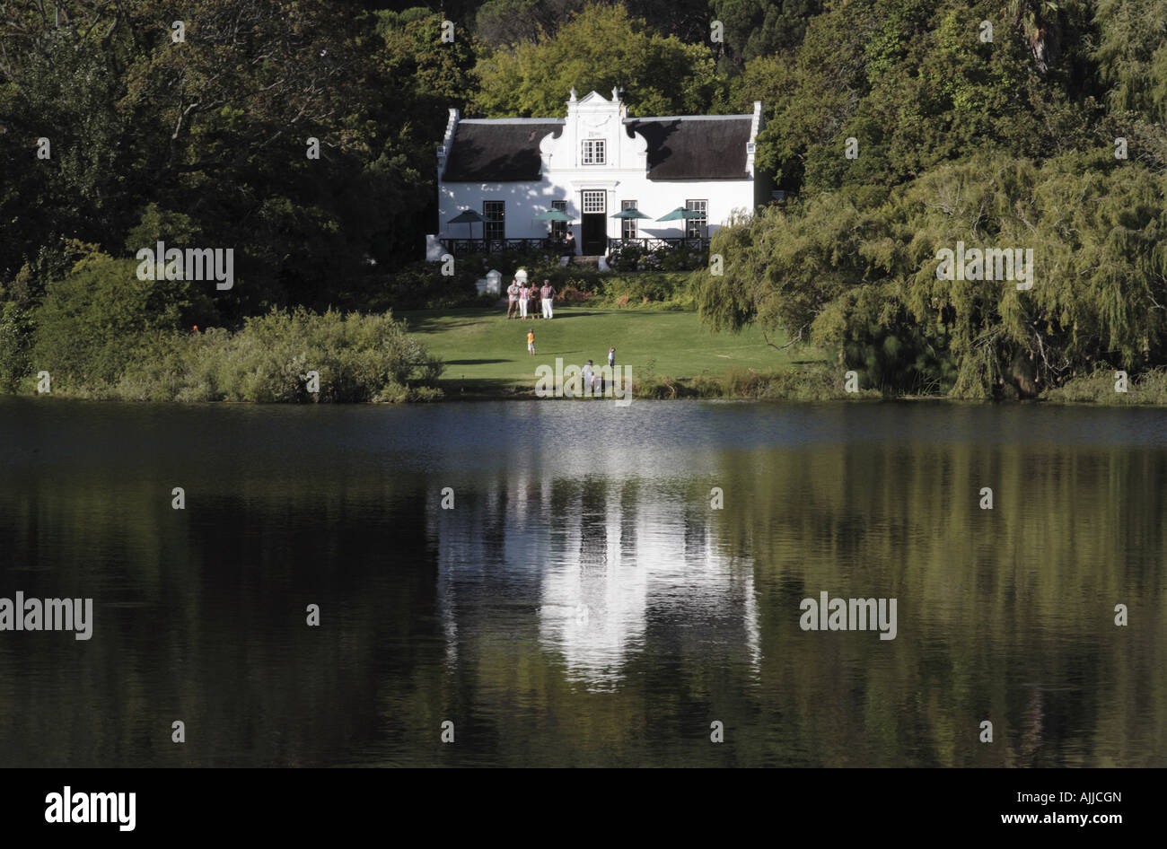 Zevenvacht wine estate cape Dutch farm house Stock Photo - Alamy