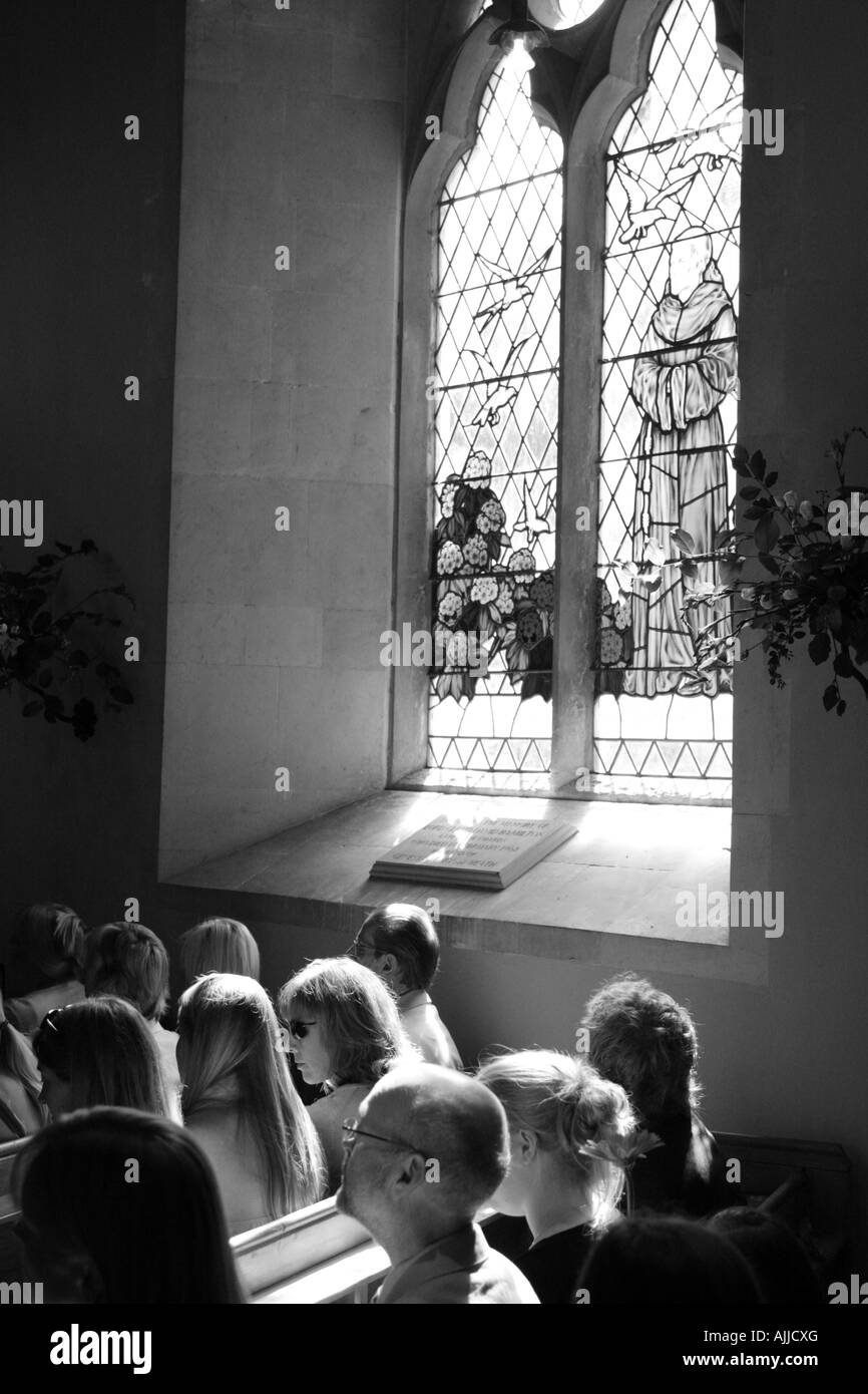 Stained glass church windows Black and White Stock Photos & Images - Alamy