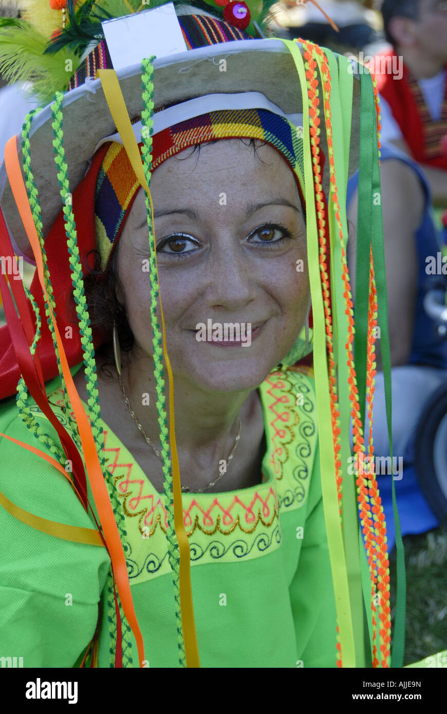 PORTRAIT OF PERUVIAN WOMAN WEARING TRADITIONAL INCA HAT Stock Photo - Alamy