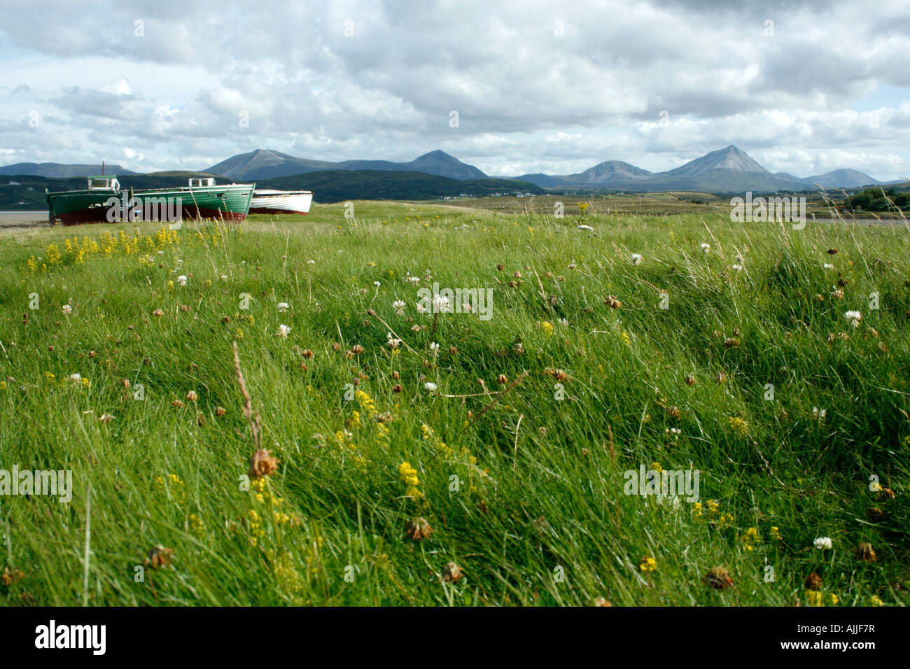 Old fishing boats at Magheroarty Spit Donegal Stock Photo - Alamy
