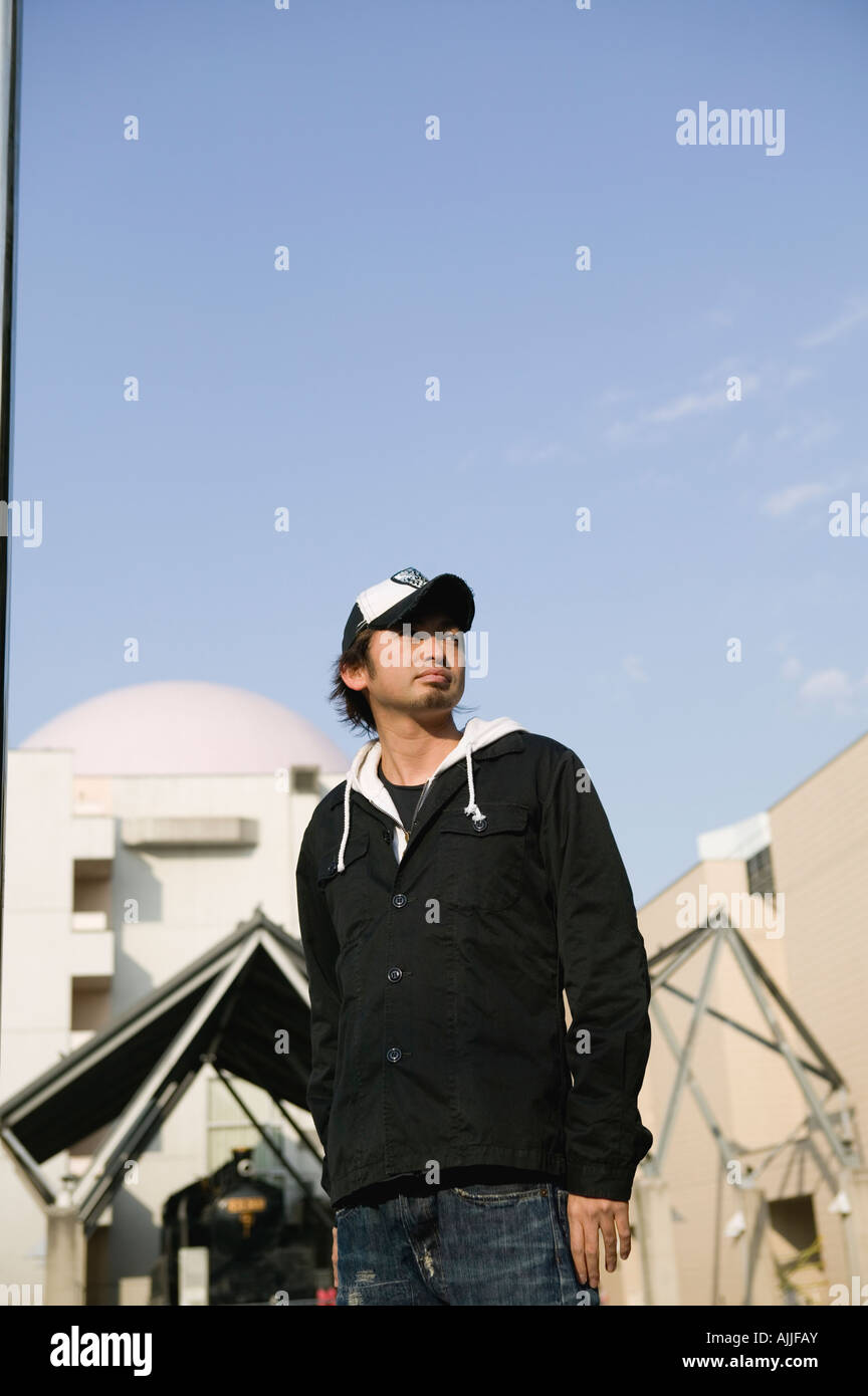 Portrait young man in cap hi-res stock photography and images - Alamy