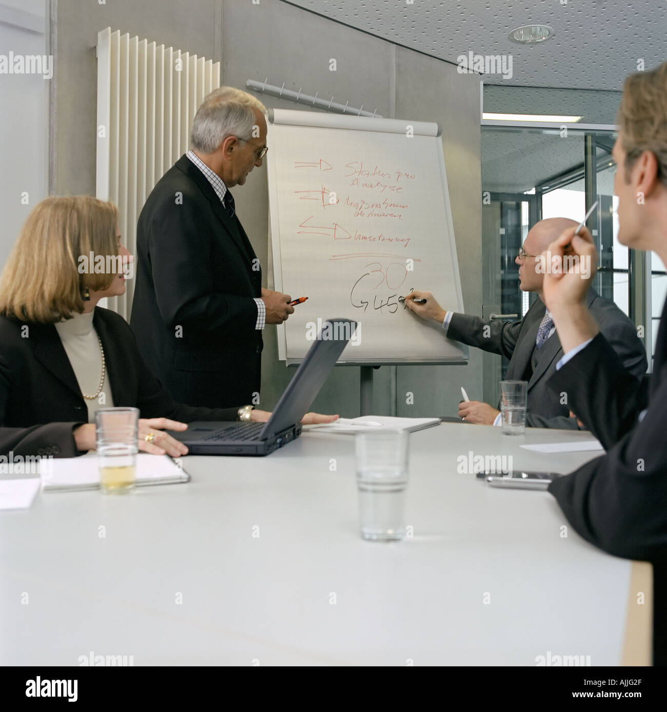 Business people in a presentation Stock Photo - Alamy
