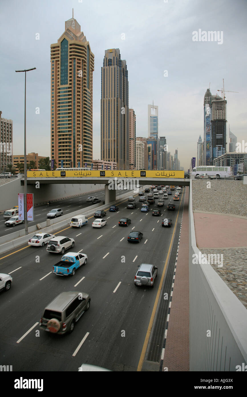 Dubai United Arab Emirates UAE Roadway infrastructure Stock Photo - Alamy