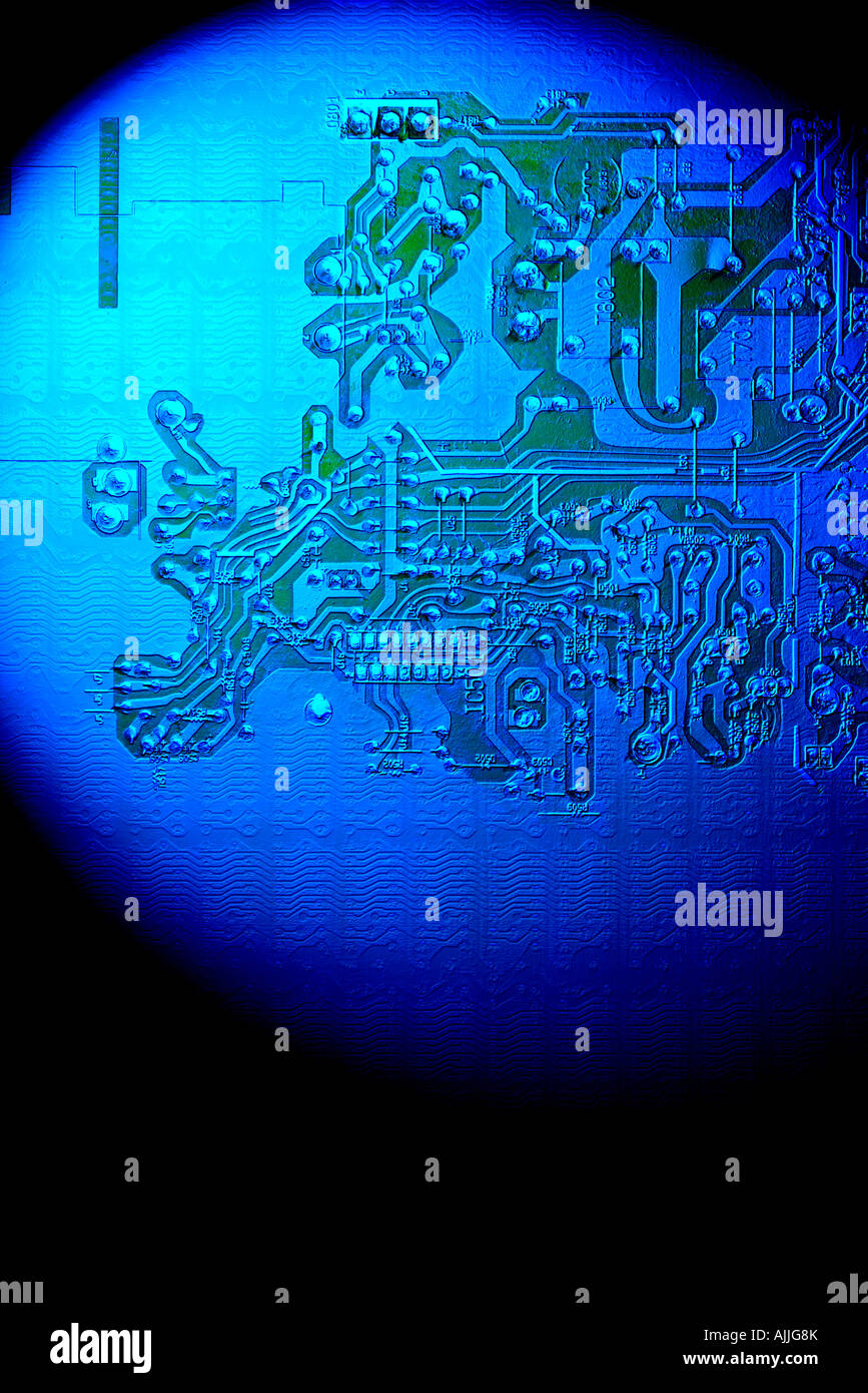 Electronic map of Europe Stock Photo - Alamy