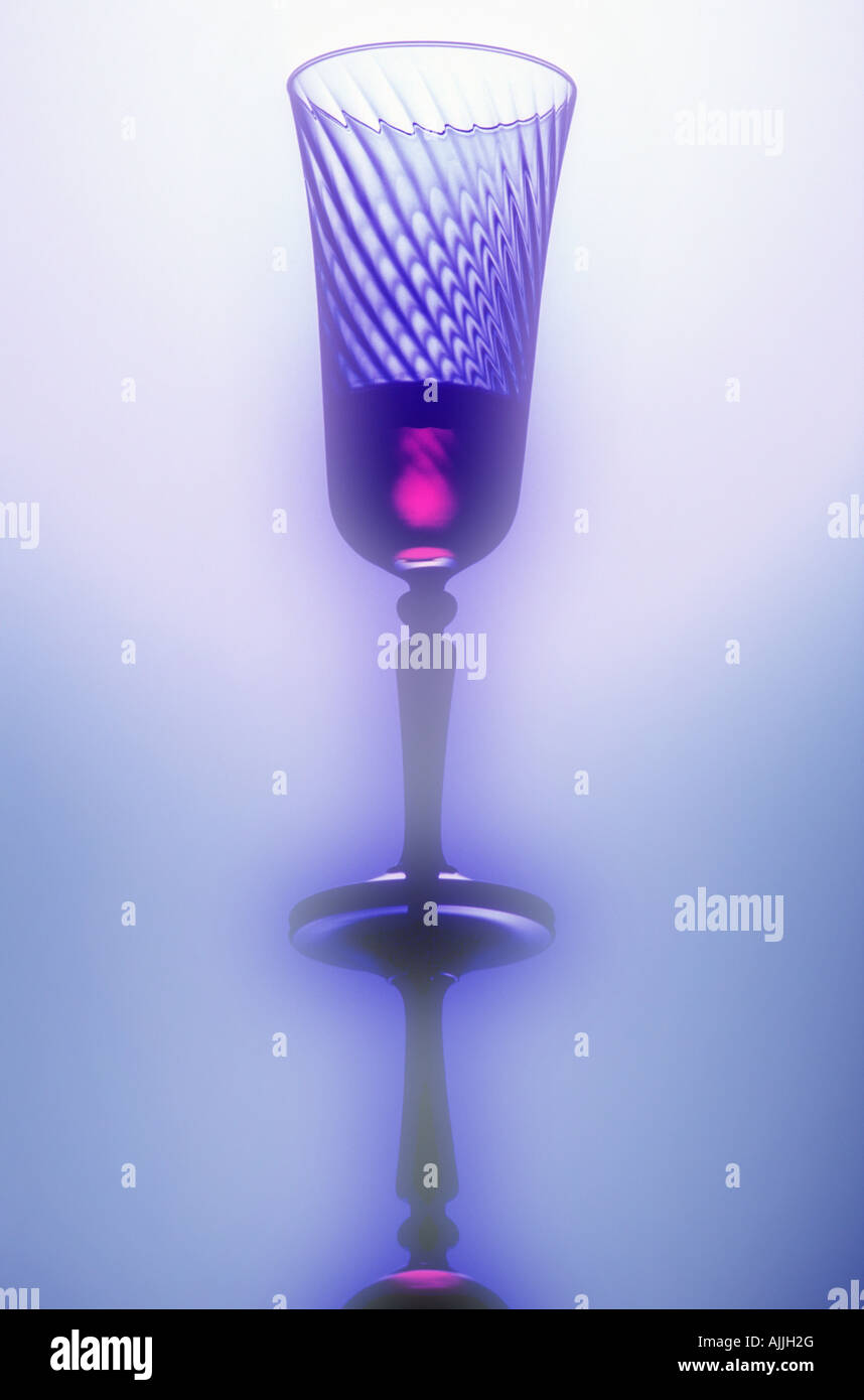 Wine in a fancy glass Stock Photo - Alamy