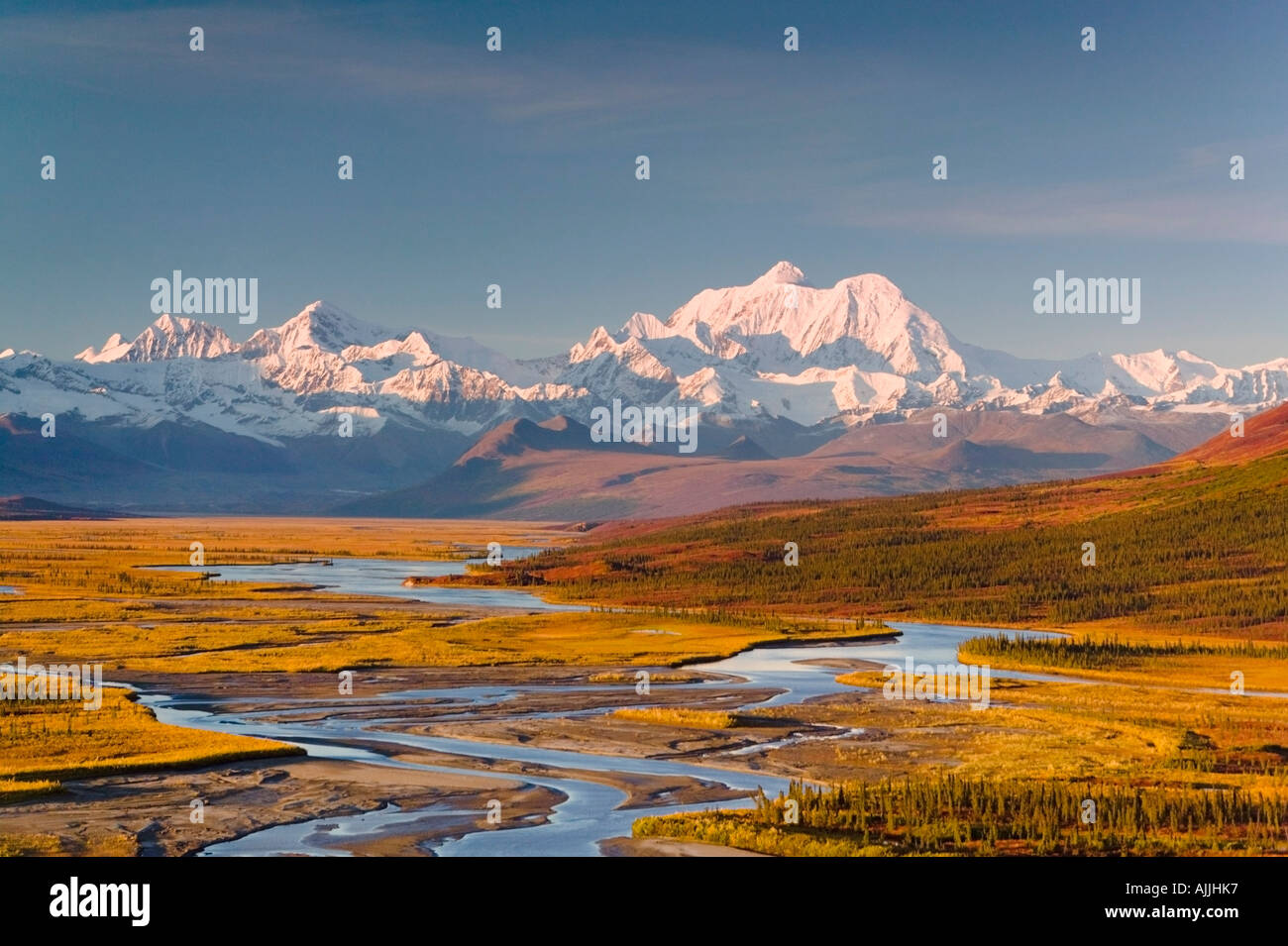 Mount Hess Deborah near the headwaters of the Susitna River Alaska ...