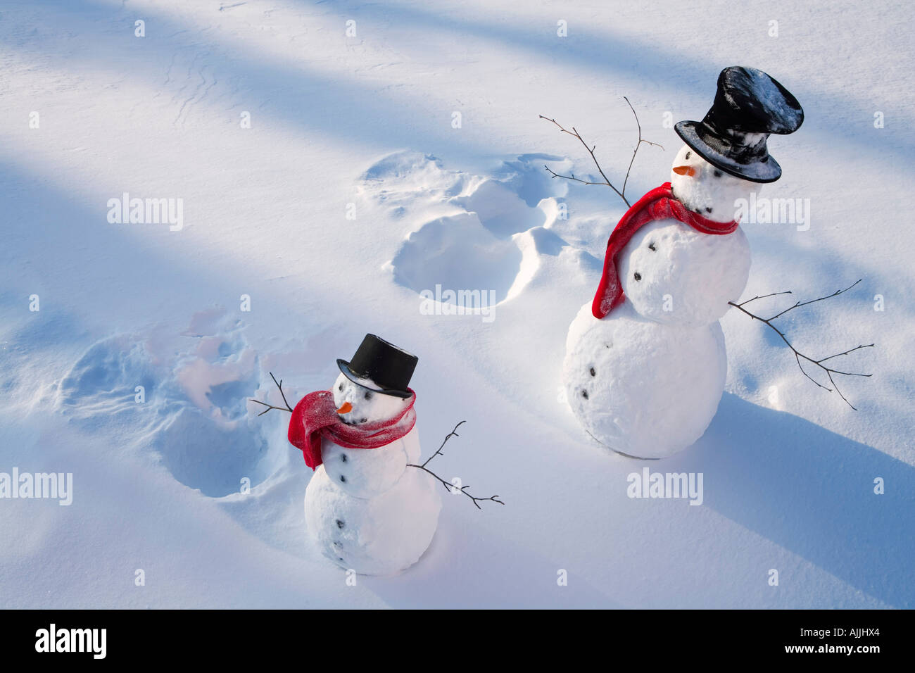 Cartoon Snowman Angel