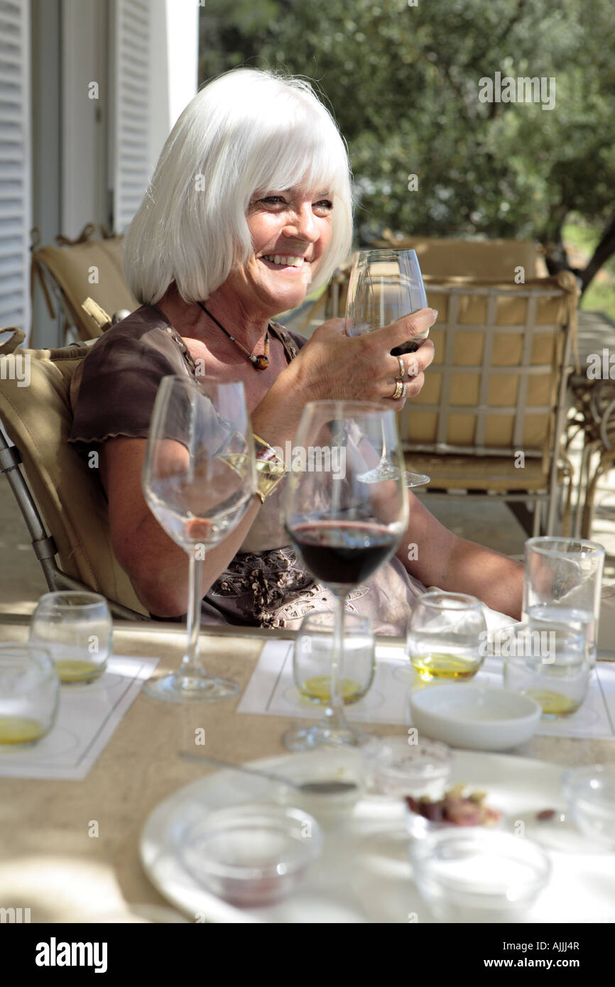 Wine and Olive tasting Morgenster Estate South Africa Stock Photo - Alamy