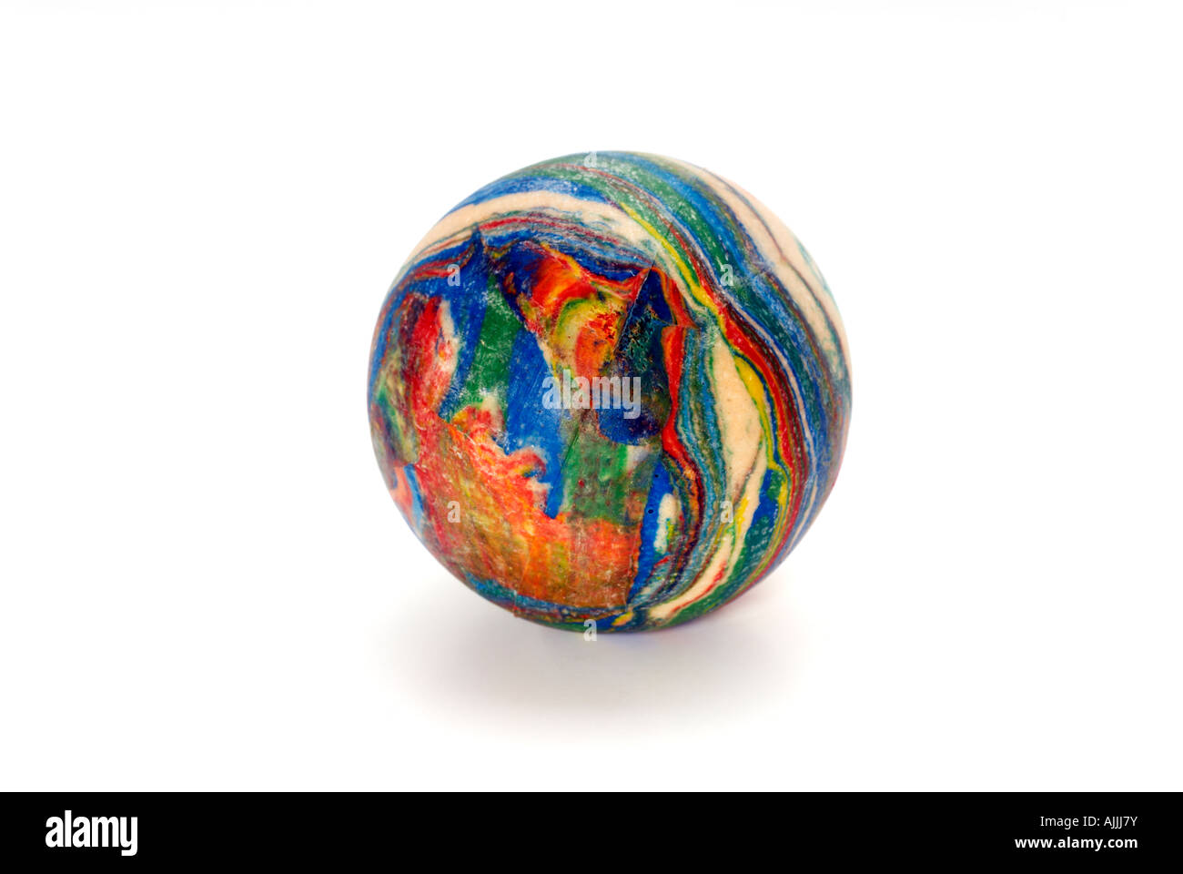 Multi coloured rubber ball Stock Photo - Alamy