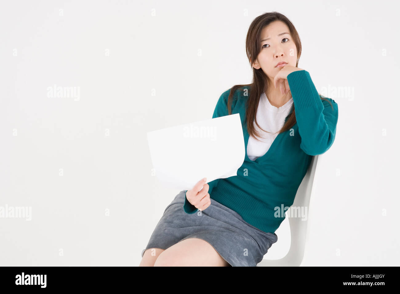 Woman anxiety worried hi-res stock photography and images - Alamy