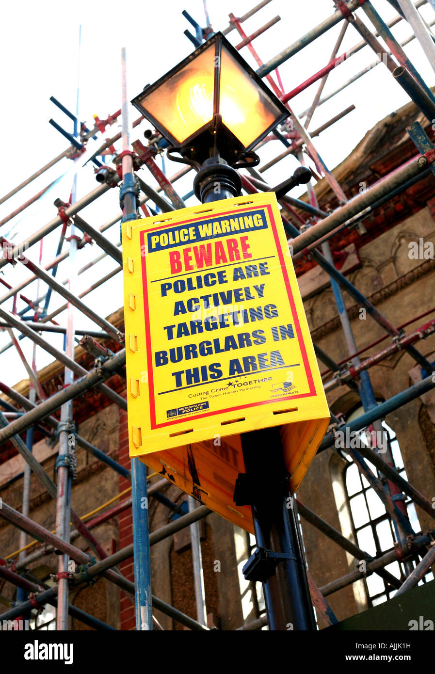 Thieves beware warning sign in hi-res stock photography and images - Alamy