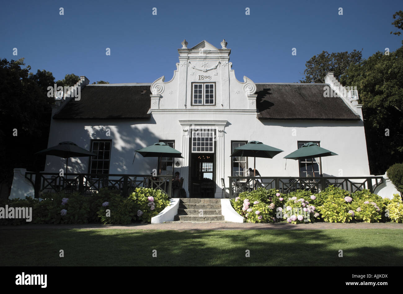 Zevenvacht wine estate cape Dutch farm house Stock Photo - Alamy