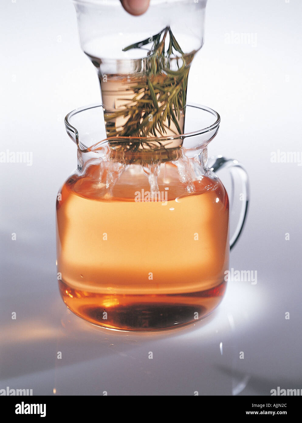 Close up of rosemary flavored herbal tea Stock Photo - Alamy