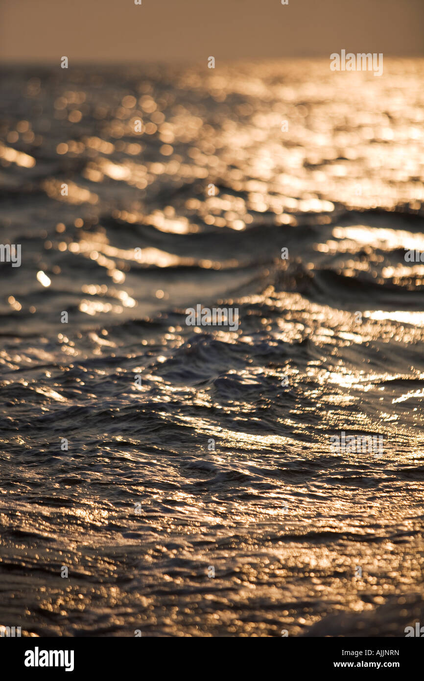 Chesapeake Bay water at sunrise, Virginia Beach Virginia Stock Photo ...