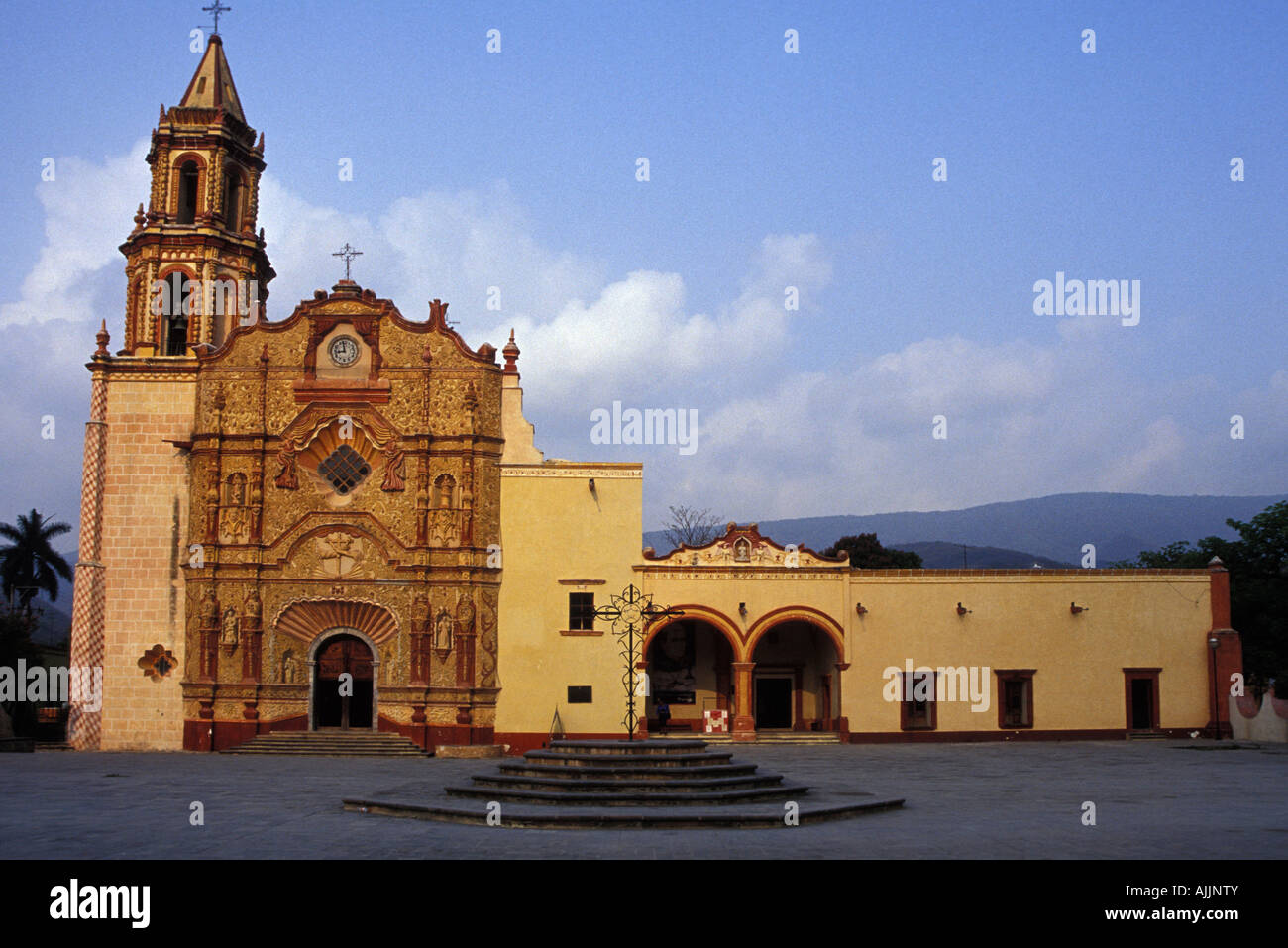 Mision Jalpan Franciscan mission church, Sierra Gorda, Mexico Stock ...