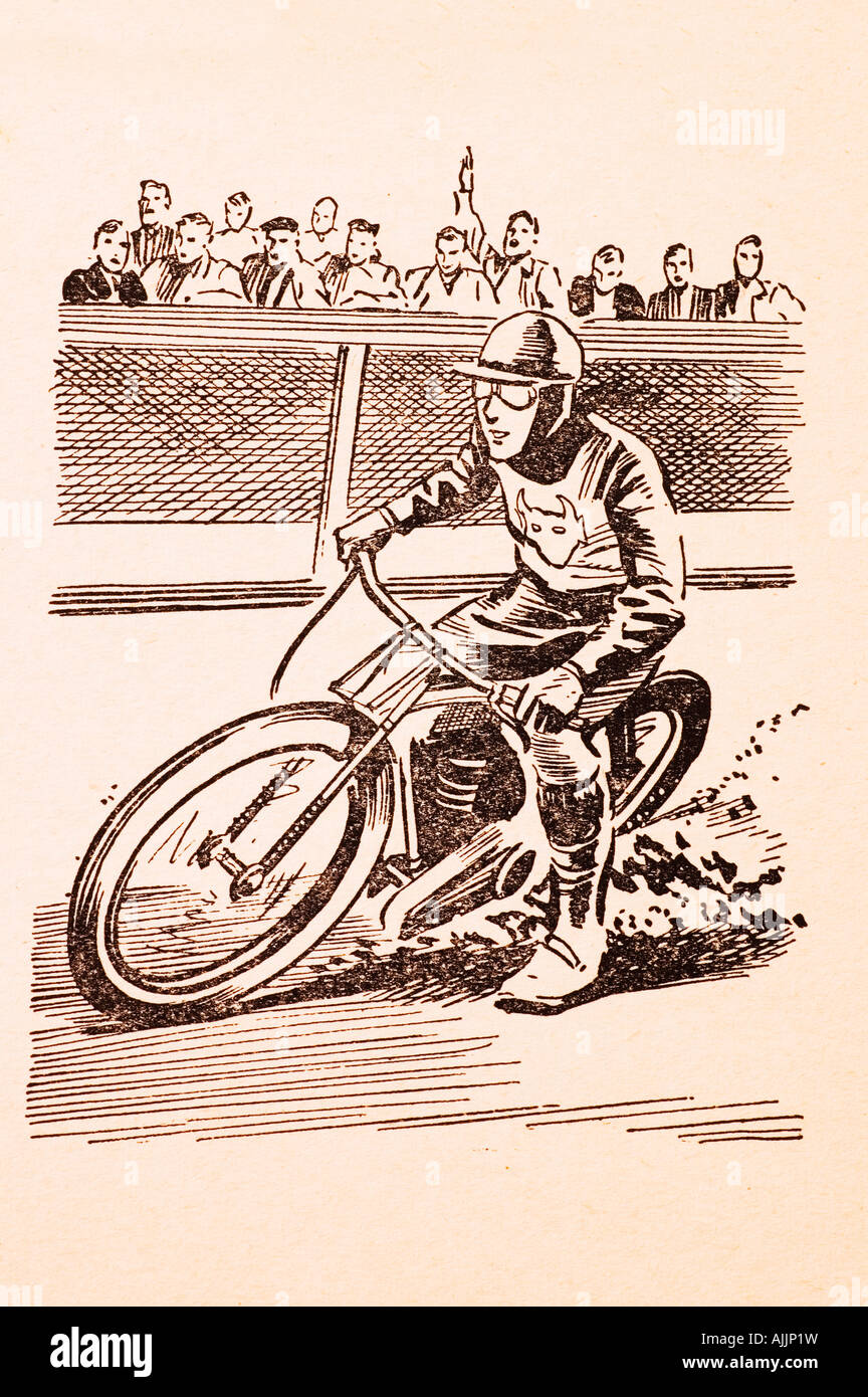 speedway motorcycle 1950 Stock Photo - Alamy