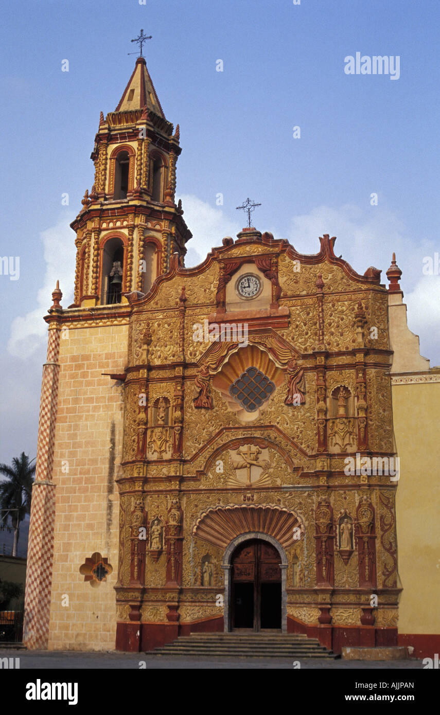 Church at Mision Jalpan, Jalpan, Queretaro state, Mexico Stock Photo ...