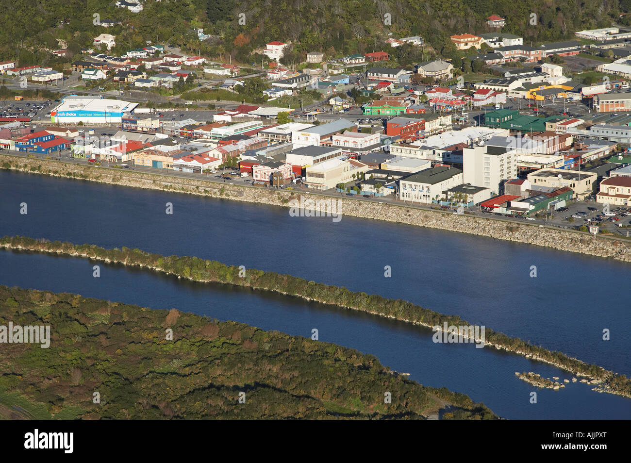 Grey river greymouth west coast hi-res stock photography and images - Alamy