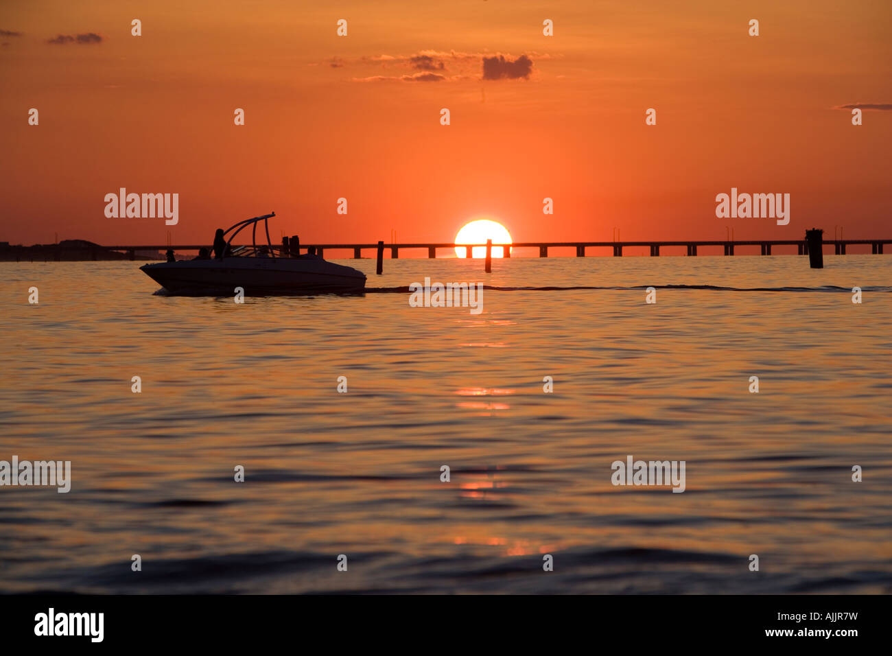 Sunset at Lynnhaven Inlet Virginia Beach VA Stock Photo - Alamy