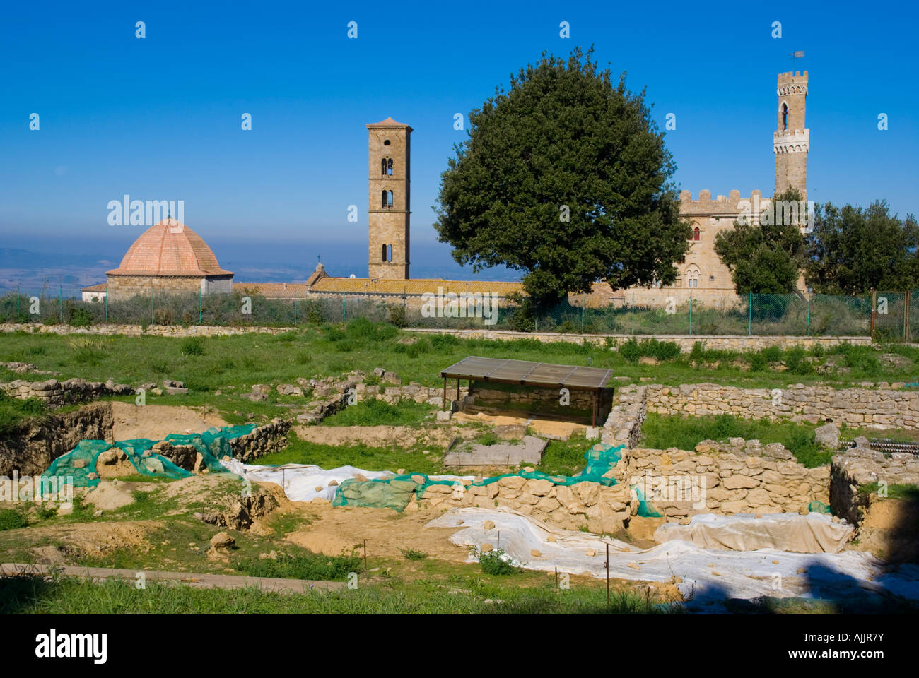 Europe Italy Tuscany volterra horizontal Stock Photo - Alamy
