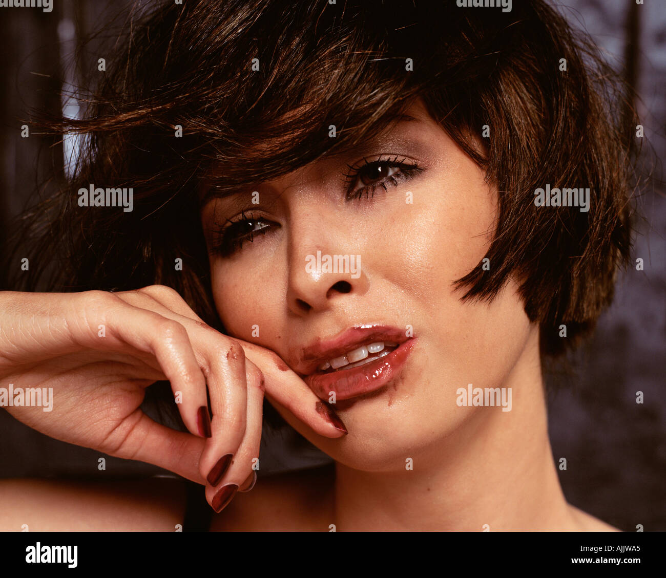 A crying woman Stock Photo - Alamy