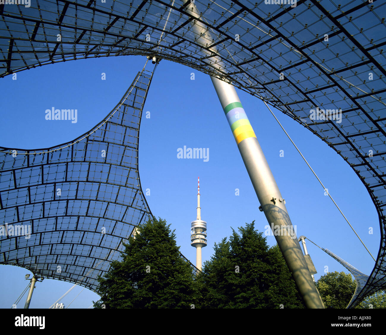 DE - BAVARIA: Olympic Stadium and TV Tower at Munich Stock Photo - Alamy