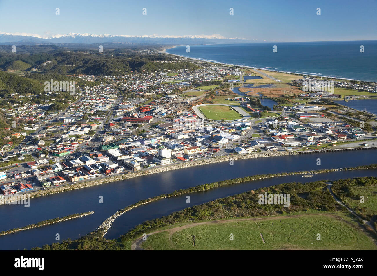 Grey river greymouth west coast hi-res stock photography and images - Alamy