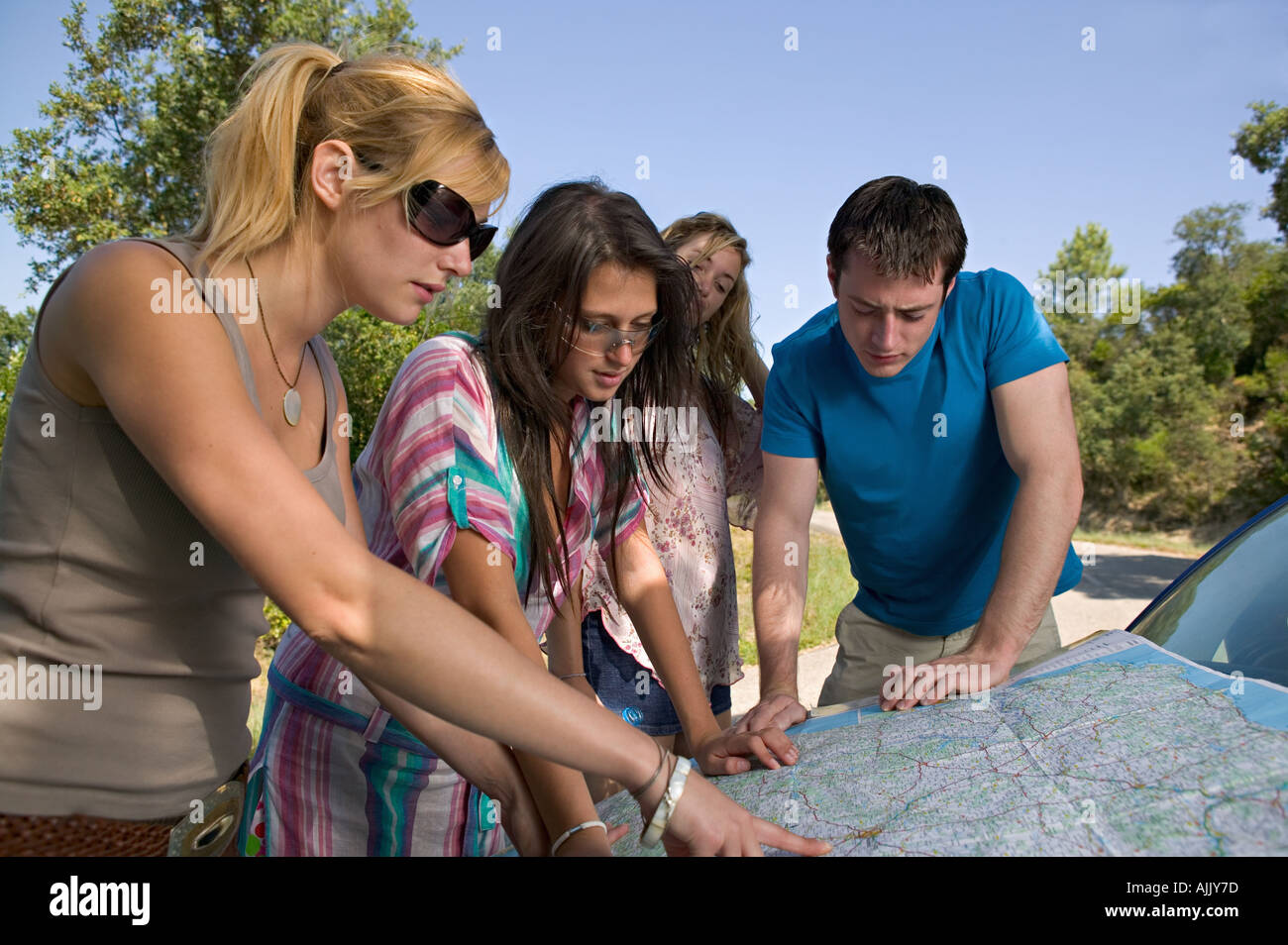 Looking At A Map High Resolution Stock Photography and Images - Alamy