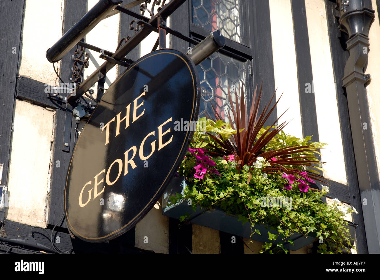 The George pub sign Belsize Park London Stock Photo - Alamy