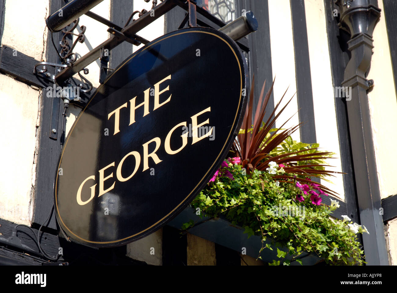 The George pub sign Belsize Park London Stock Photo - Alamy