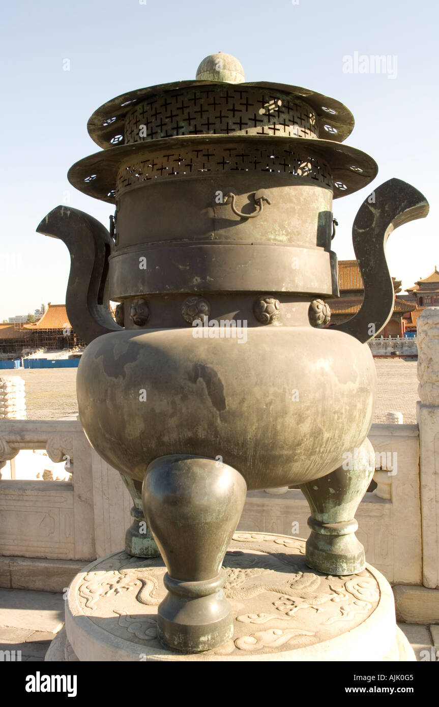 Censer in the Forbidden City Unesco Heritage Beijing China Stock Photo ...