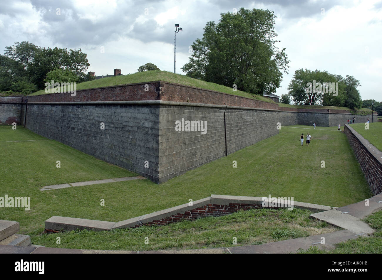 Fort Jay Fortifications, Governors Island, New York Stock Photo - Alamy