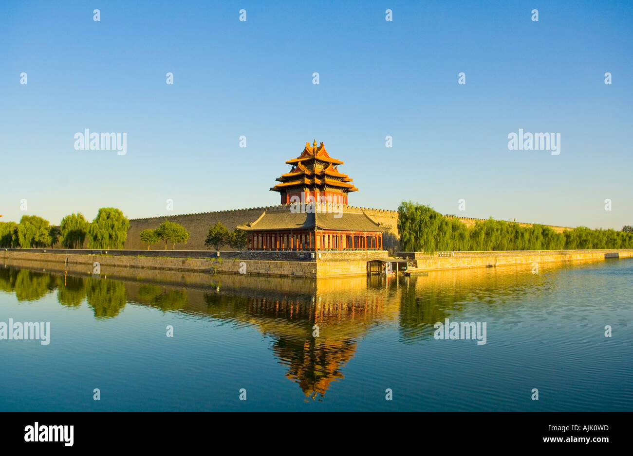 Corner Tower at the Forbidden City Unesco Heritage Beijing China Stock ...