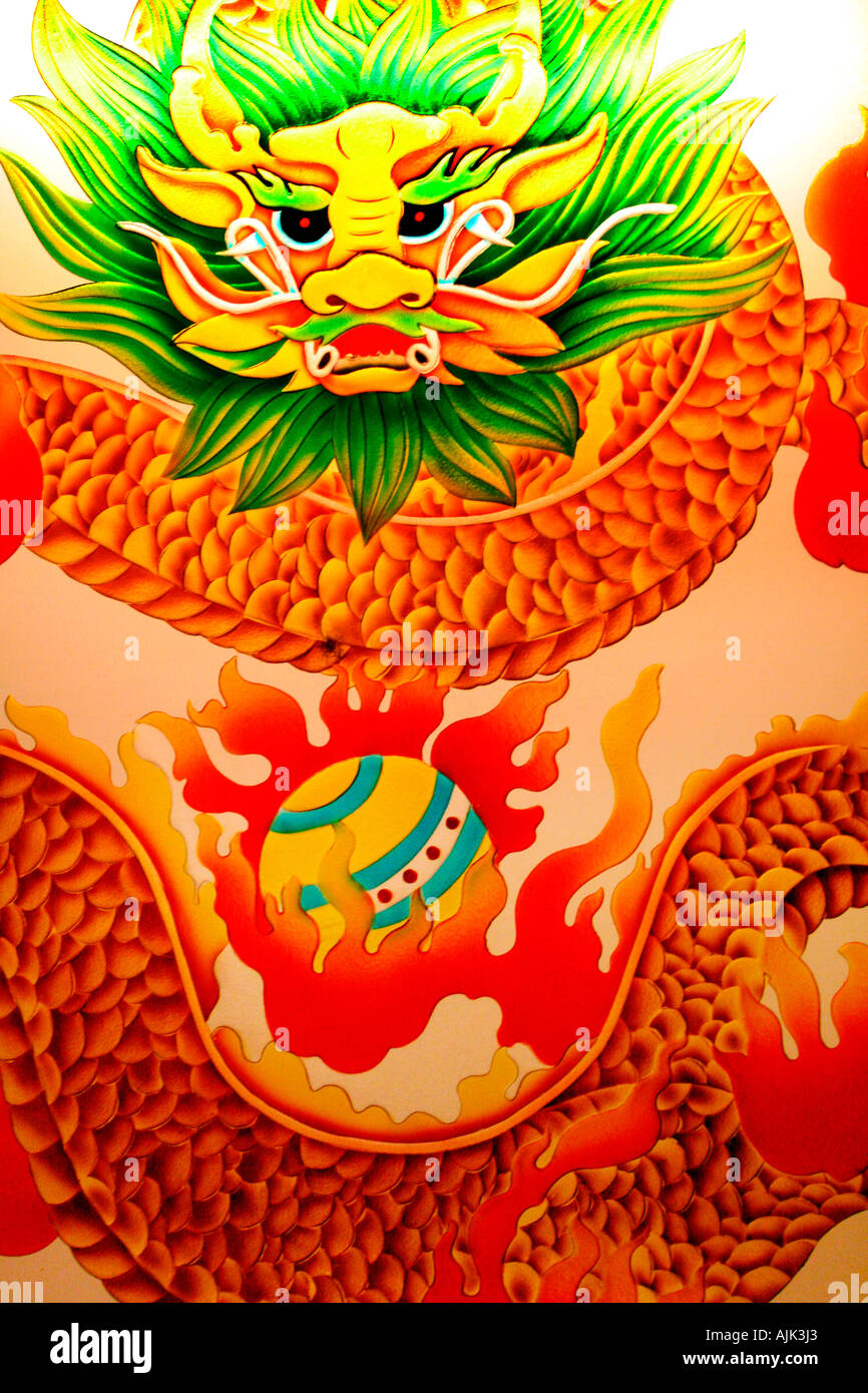 An imperial dragon with the sacred pearl of wisdom: a Chinese ...