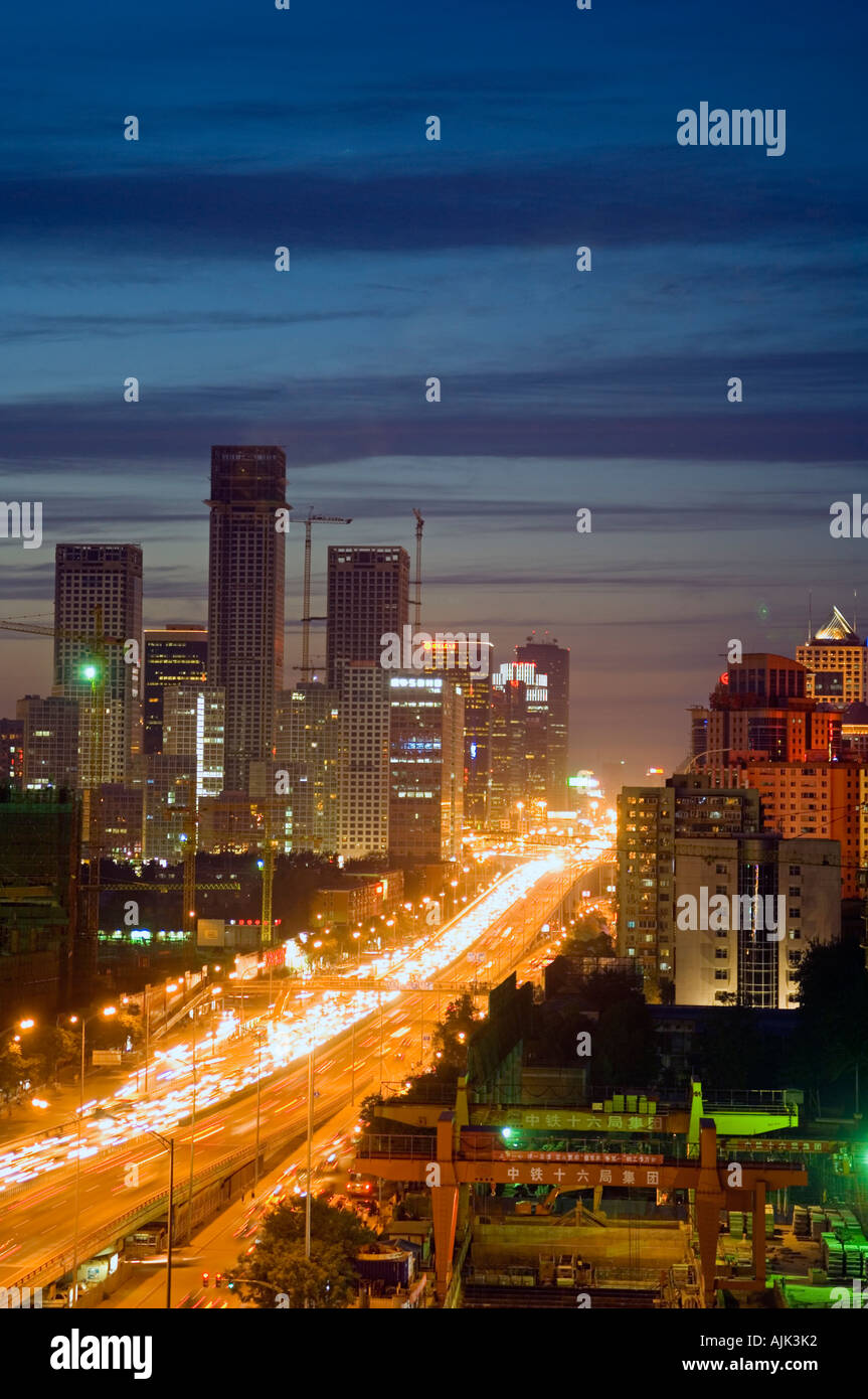 Night view beijing city Cut Out Stock Images & Pictures - Alamy