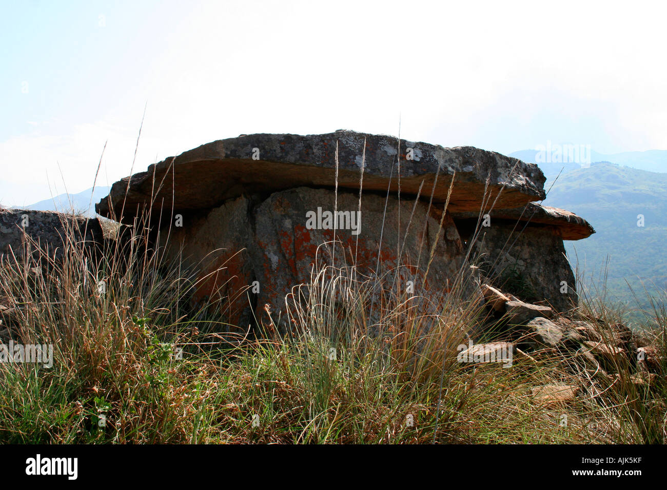 A closed cave which remains an ancient relic at Marayoor, Kerala Stock ...