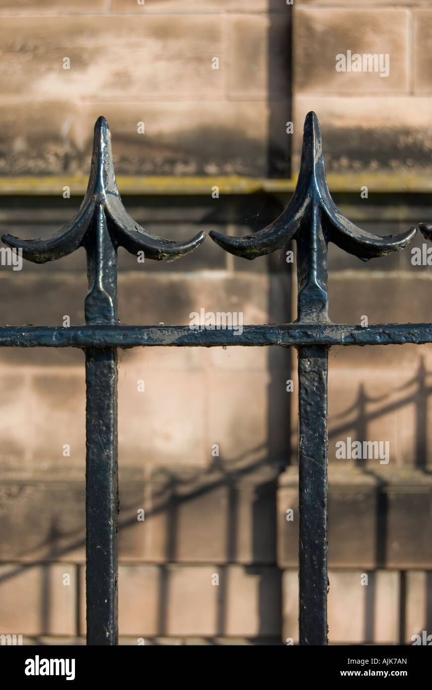 Black Metal Railings Stock Photo - Alamy