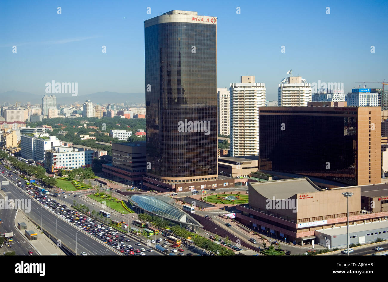 The China World Trade Center in the Central Business District of ...